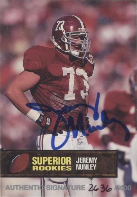 1994 Superior Rookies - Jeremy Nunley #21 Autographs /5000 (AU, RC) for ...