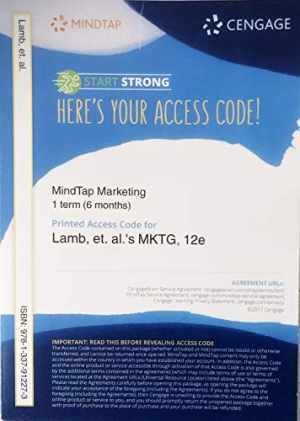 MindTap Marketing, 1 Term (6 Months) Printed - Printed Access Code ...