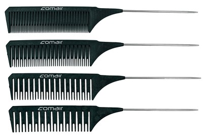Comair Carbon Professional Line Highlight Comb Set 4er 8 11/16in With ...