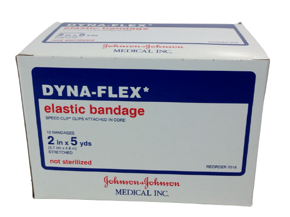 Johnson & Johnson Dyna-Flex Elastic Bandage 2 in x 5 yds - 12CT/BOX | eBay
