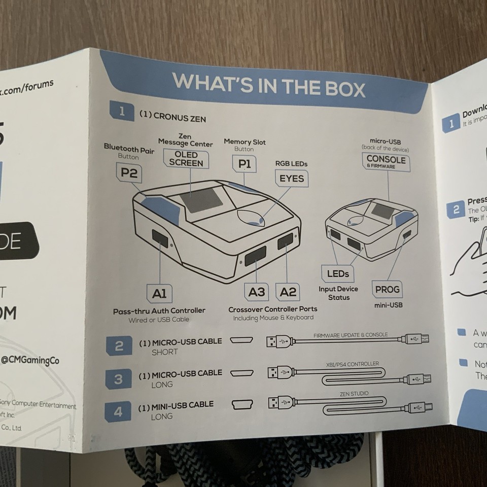 Cronus Zen Console Controller Adapter PS4, PS5, Xbox, PC CM00053-1 ...