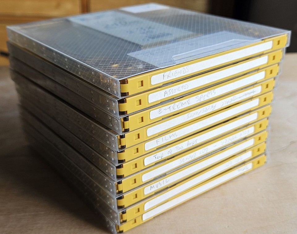 10 Panasonic DVD-RAM Double sided Discs in cartridge, 240 min, Used ...