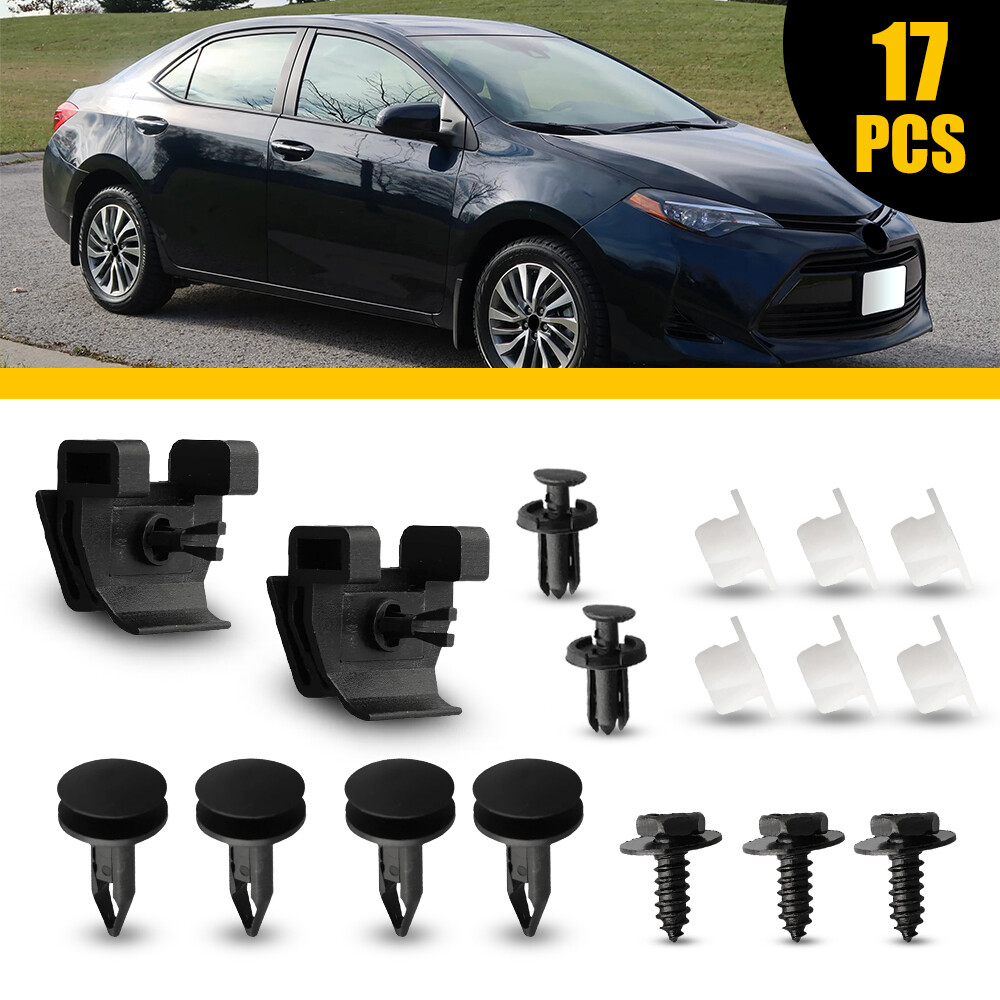 17pcs Front Bumper Fastener Fix Clips Retainer For Toyota 2009-2019 ...