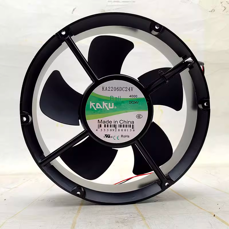 1 PCS KAKU Fan KA2206DC24V 24V 22060 22CM 2 wire Circular cabinet ...