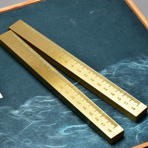 20cm Pure Brass Paperweight Study Creative Calligraphy Ruler Pressing ...