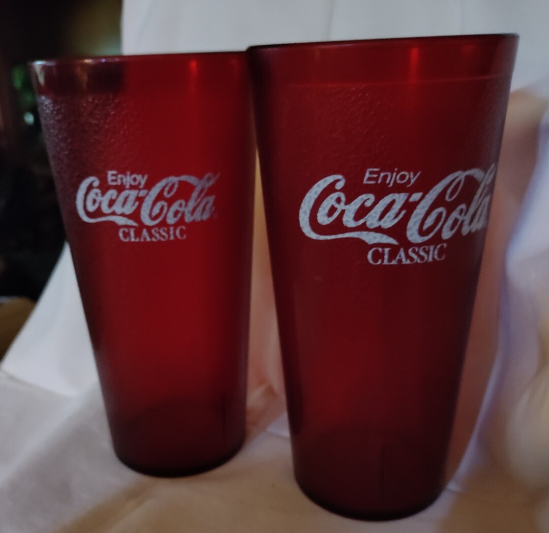 Coca Cola Red Plastic Restaurant Soda Cup 24oz Cup. One Cup Vintage See ...