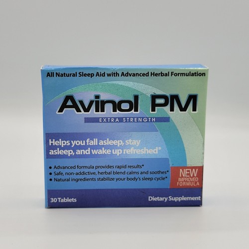 Avinol PM Extra Strength All Natural Herbal Sleep 30 Count | eBay