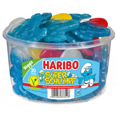 Haribo Extra Large Gelatin-Free Super Smurf Veggie 1440g 3-Pack | eBay UK