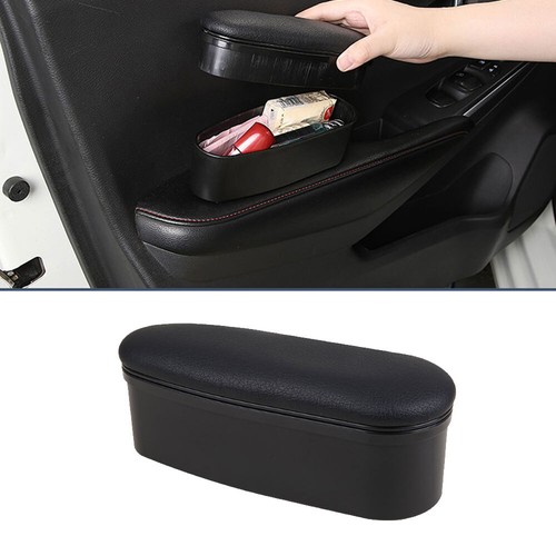 Car Door Left Armrest Organizer Box Storage Car Arm Rest Cushion Pad ...