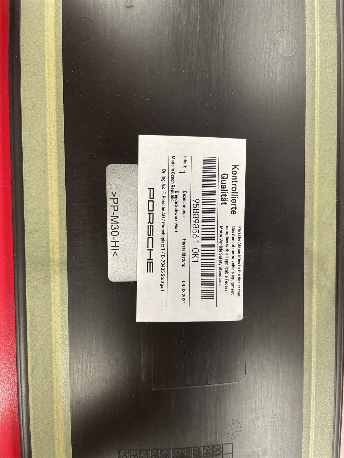 Porsche OEM 15-16 Macan Front Door-lower Molding Left 95B898561OK1 for ...