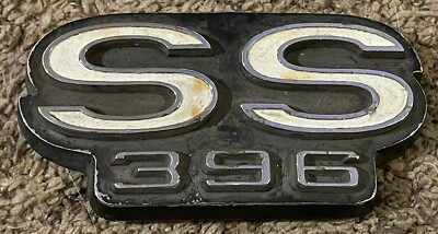 Vintage OEM Emblem • 1968 Chevrolet Chevy Chevelle SS 396 • Part ...