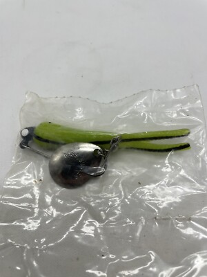 Vintage Bass Buster Spinner Green Split Tail Worm Original Package | eBay