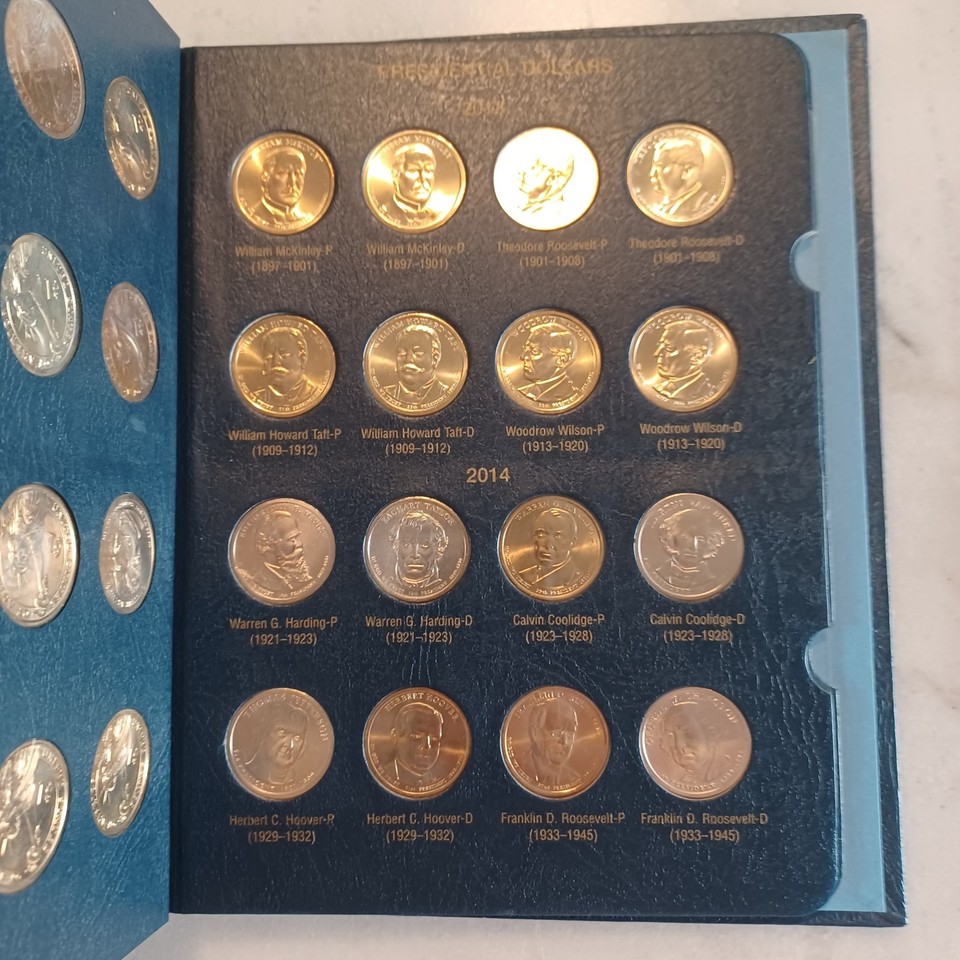 Whitman US Presidential Dollar Coin Album 2007-2016 with 83 Assorted ...