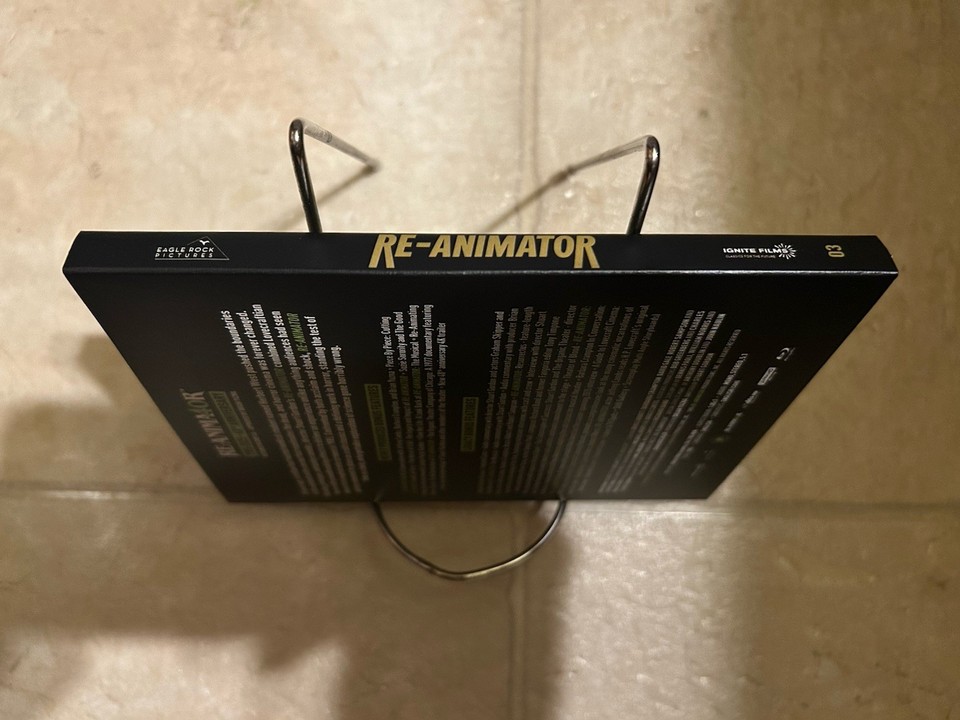 Re-Animator 4K Standard Edition UHD Blu-ray [1985] Slip Sleeve Cover ...