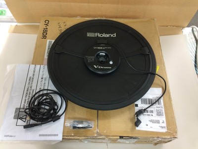 Roland CY-18DR V-Cymbal Digital Ride Crash Cymbal 18 Inch V-Drum ...