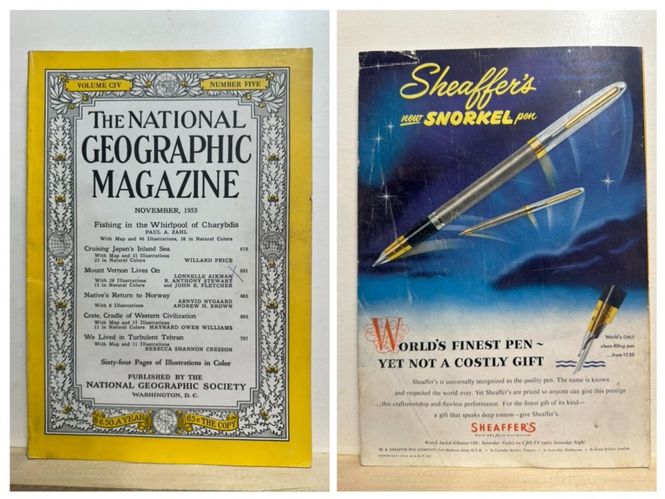 National Geographic Magazines Vintage 1953 Lot of 10 | eBay