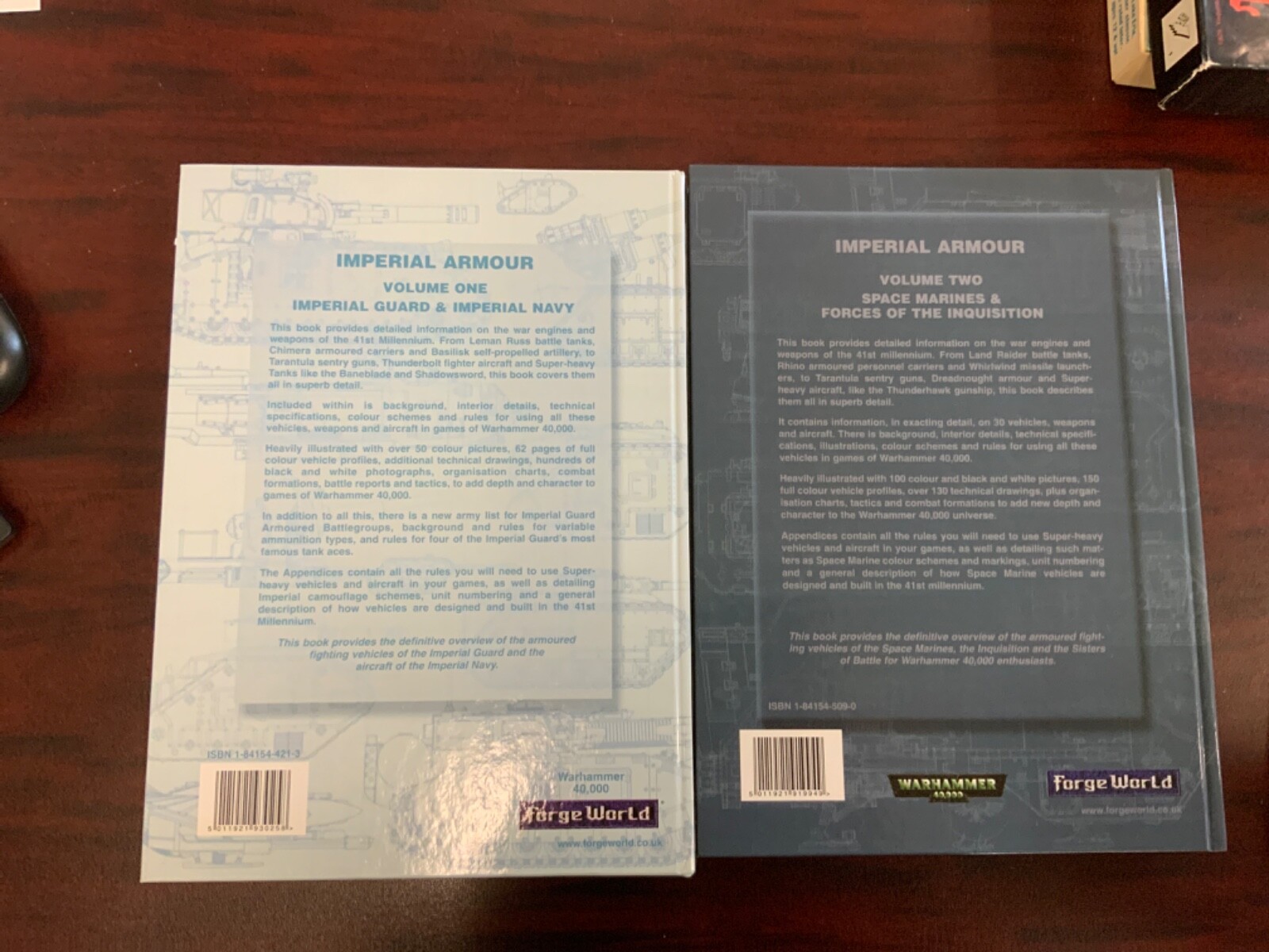 Forge World Imperial Armour HC Vol.1/2 Imperial Guard Navy Space ...