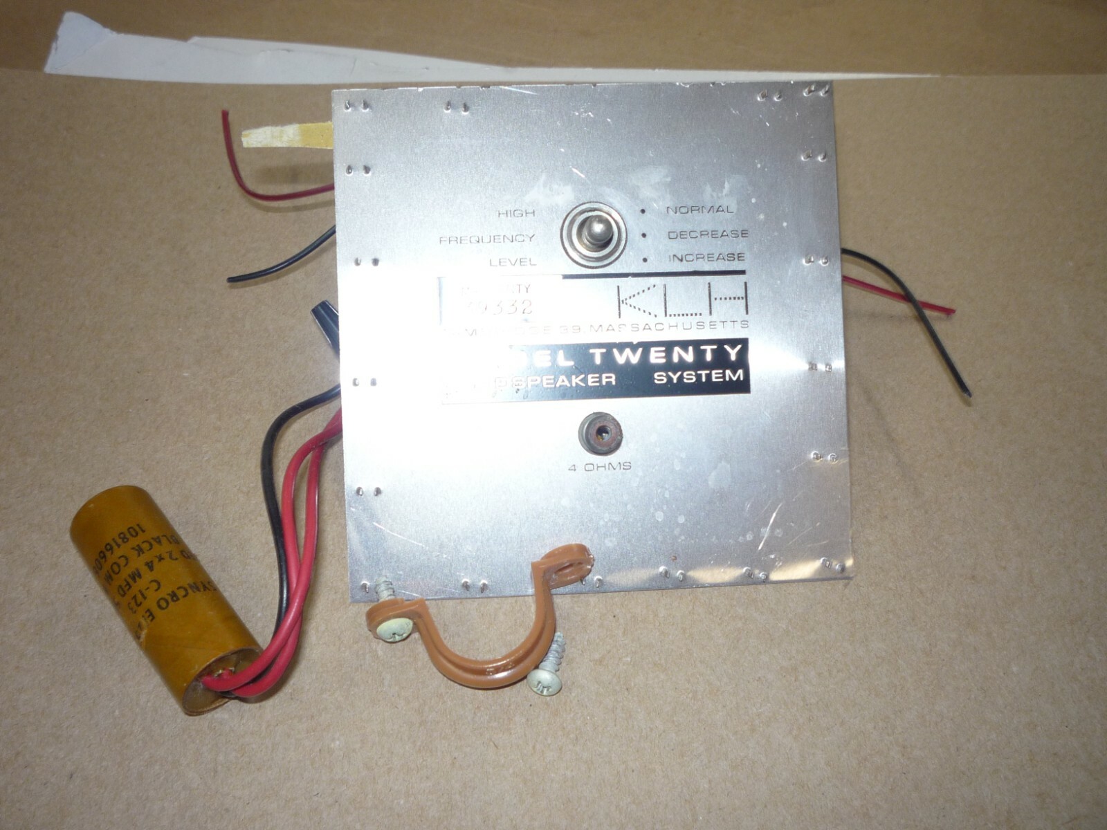 VINTAGE KLH MODEL TWENTY 20 SPEAKER CROSSOVER CONTROL | eBay