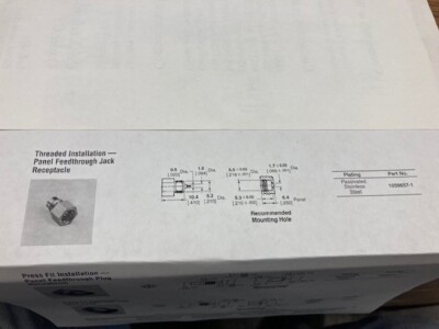 1059657-1 TE Connectivity connector mini OSP panel jack 50 ohm | eBay