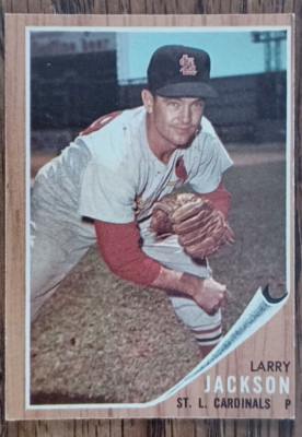 Larry Jackson, St. Louis Cardinals, Pitcher 1962 Topps Baseball Card ...