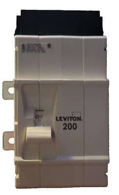 Leviton LM200 200 Amp, 2-Pole, 120/240VAC Plug-on Main Circuit Breaker ...