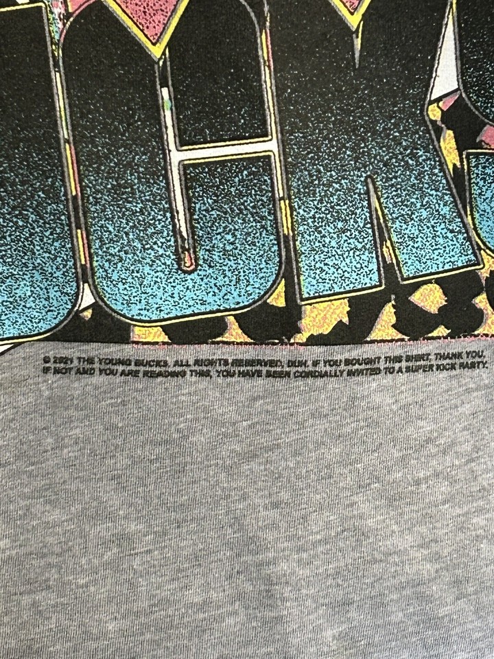 Young Bucks Wrestling Matthew & Nicholas Jackson AEW Tag Team Graphic T ...