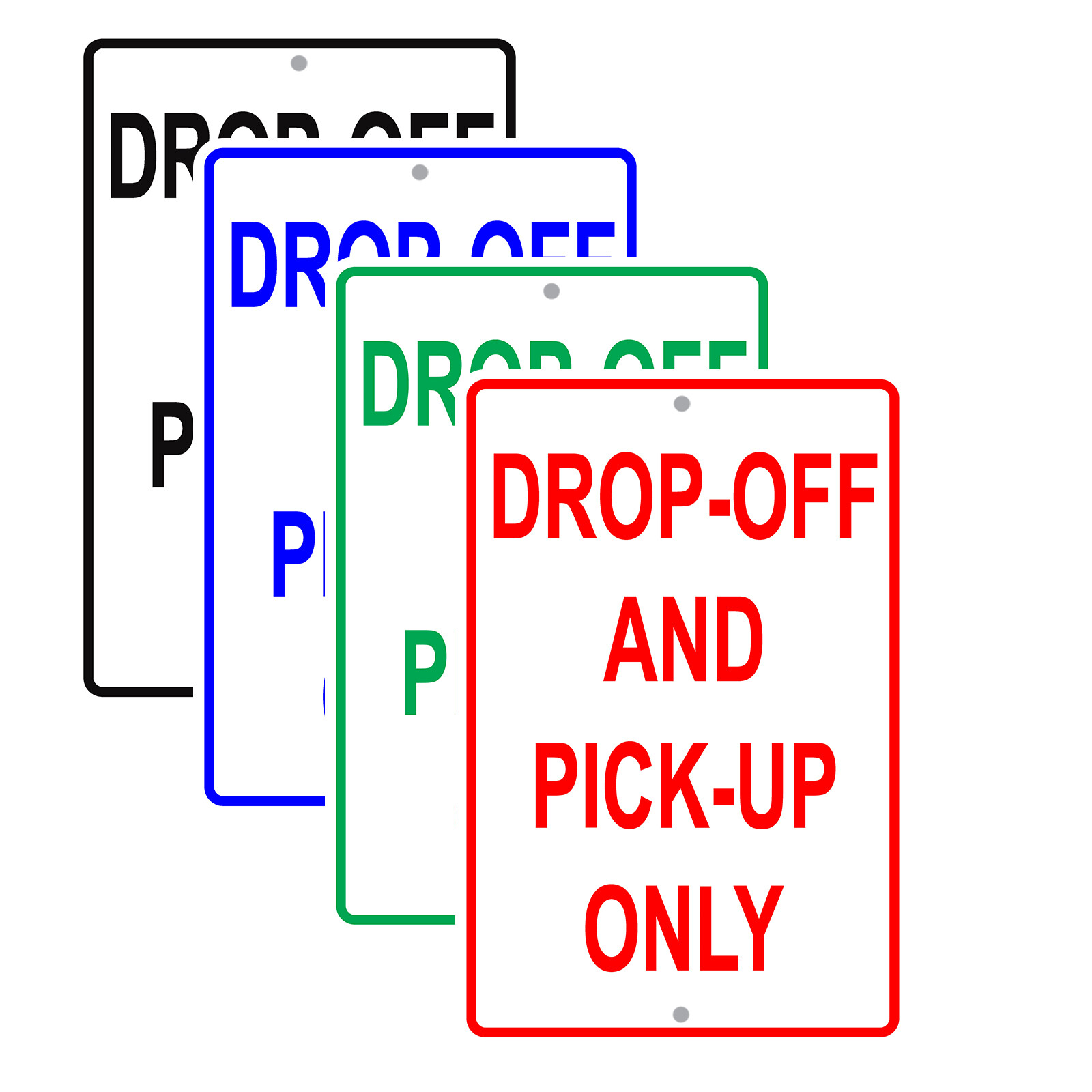 Drop-Off And Pick-Up Only Outdoor Alert Delivery Packages Notice ...