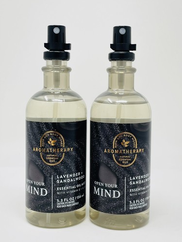 x2 Bath & Body Works OPEN YOUR MIND Lavender + Sandalwood Essential Oil ...