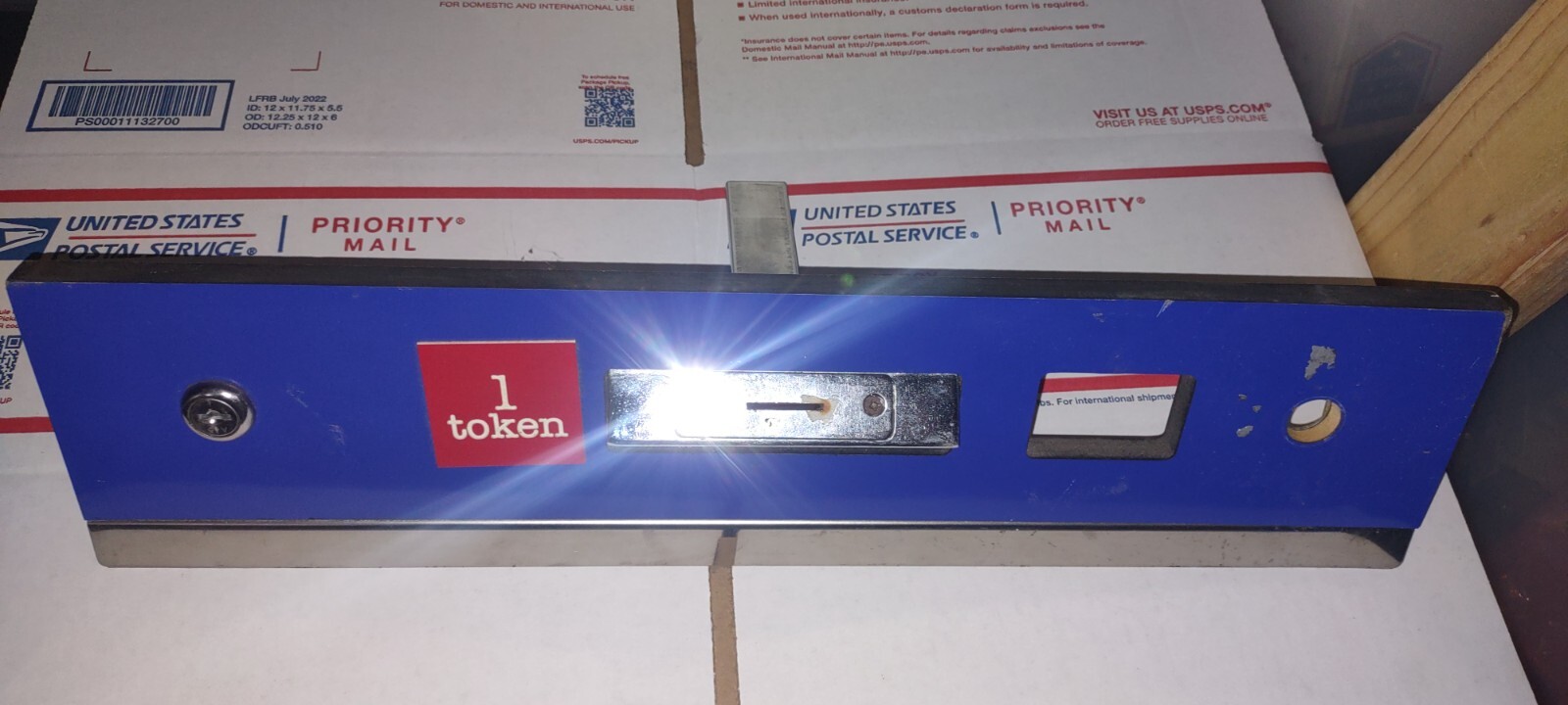 wheel of fortune arcade redemption coin pusher coin entry slot with ...