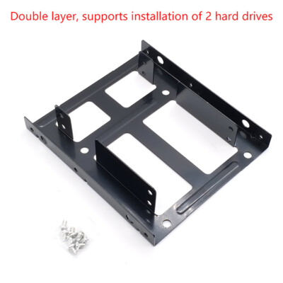 2.5 To 3.5 Hard Disk Bracket Hard Drive Dual Desktop SSD Mounting Bra ...