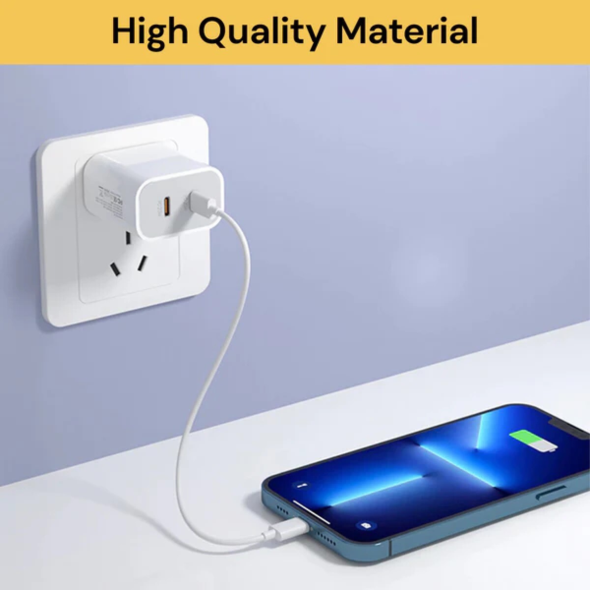 40W DUAL USB-C PD Fast Charging Wall USB C Charger Power Adapter Type-C ...