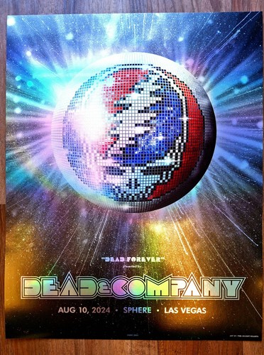 OFFICIAL DEAD & CO Tour Poster THE SPHERE 08/10/2024 FOIL | eBay