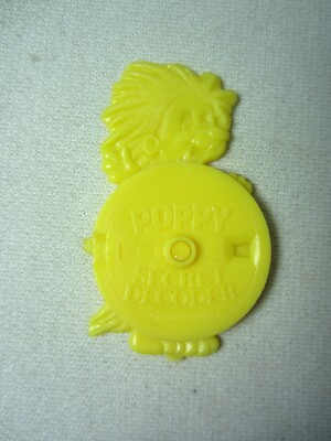 Vintage 1983 Kellogg's Cereal Poppy Secret Decoder Premium Toy Prize | eBay
