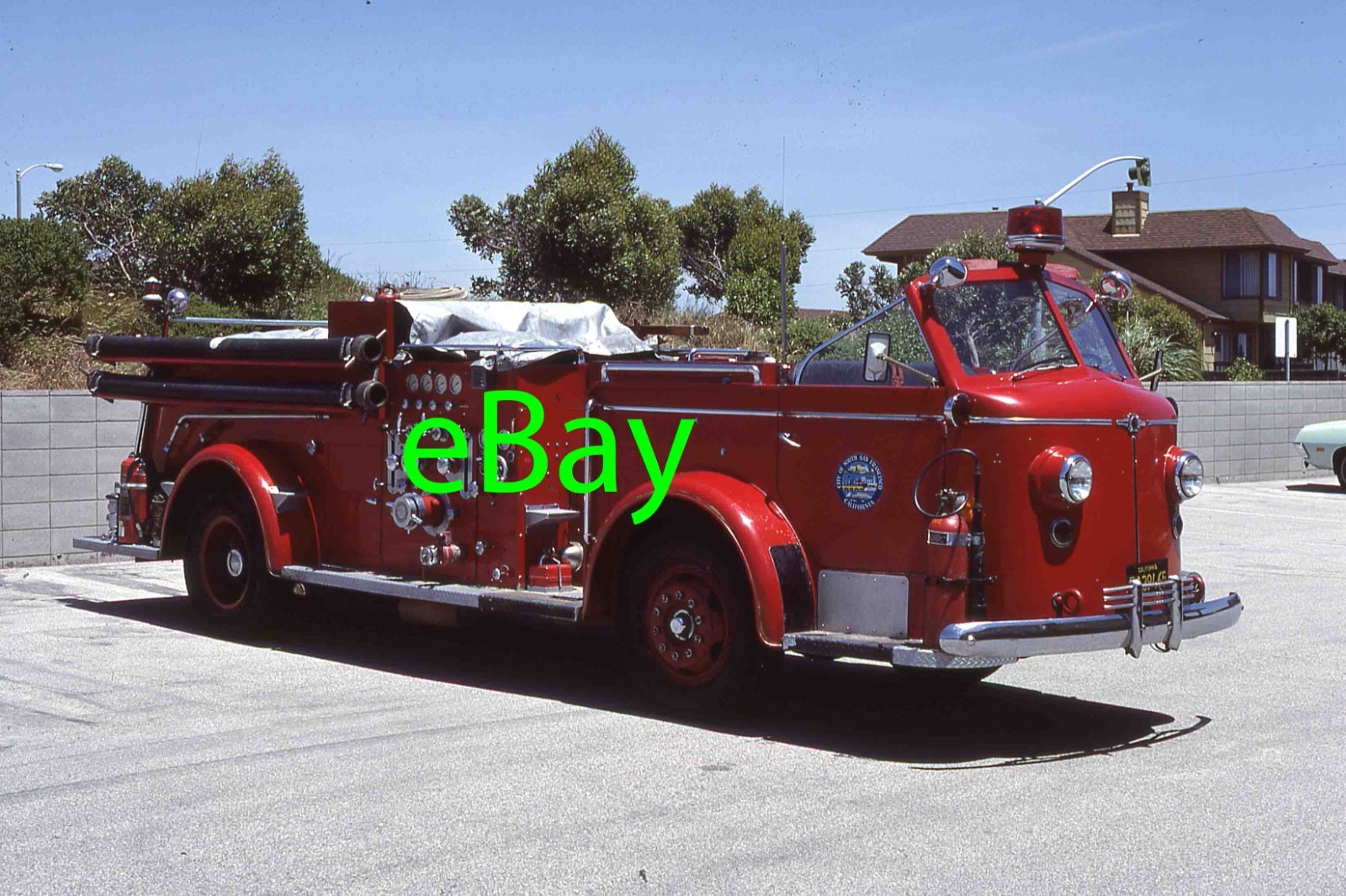 Fire Truck Photo S. San Francisco Open Cab ALF 700 Engine Apparatus ...