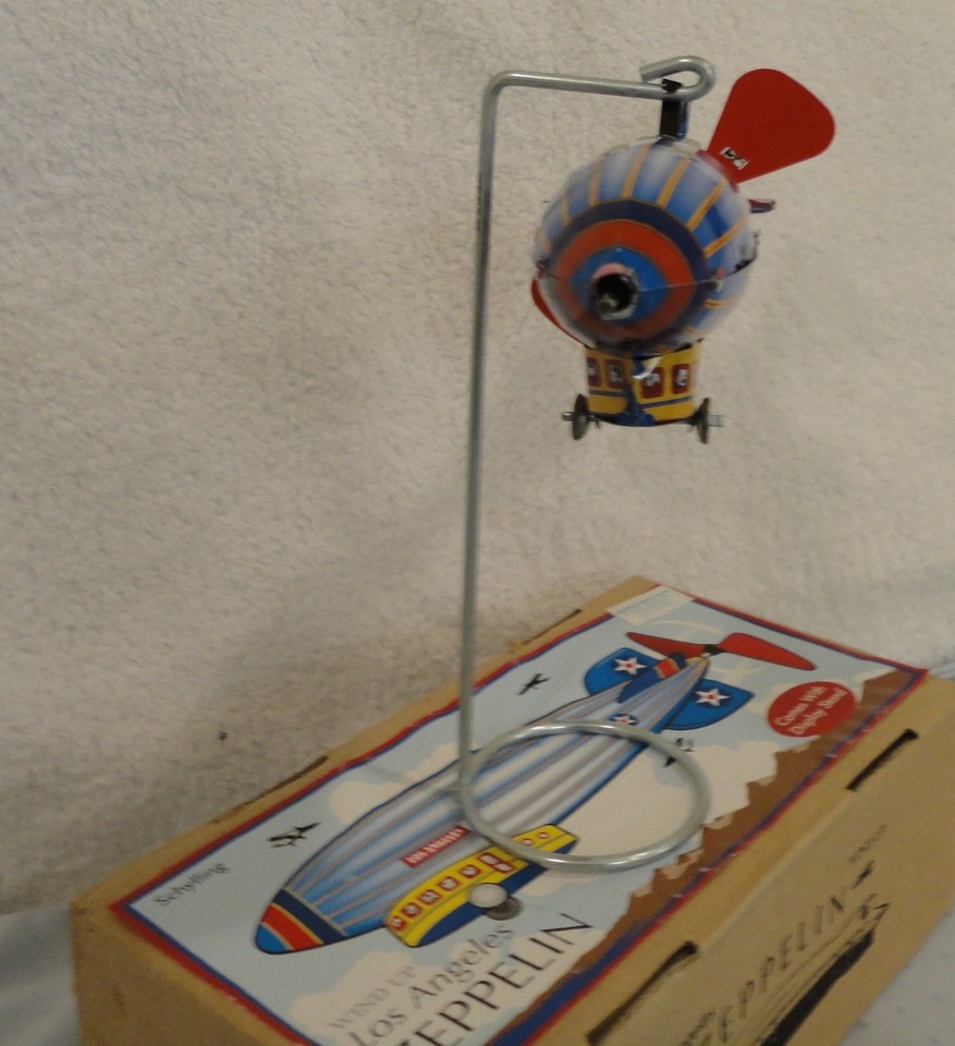 Schylling Wind Up Los Angeles ZEPPELIN with Stand and Box | eBay