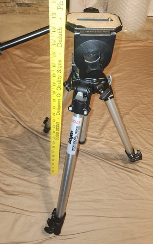 Bogen 3001 Professional Tripod Model 3126 Head Aluminum | eBay