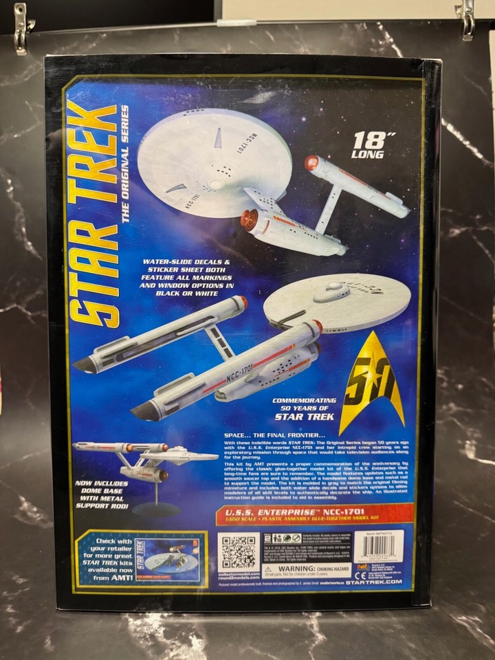 Star Trek Original Series U.S.S. Enterprise NCC-1701 50th Anniversary ...