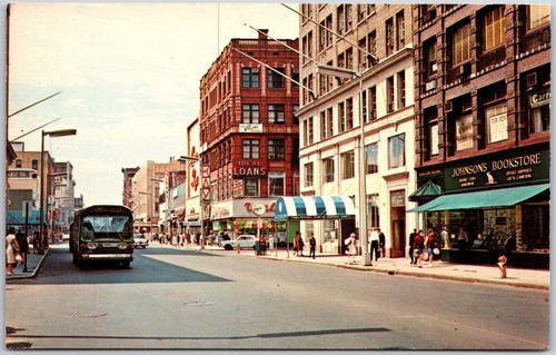 Springfield Massachusetts, Main Street, Bookstore, Retail, Bus Downtown ...