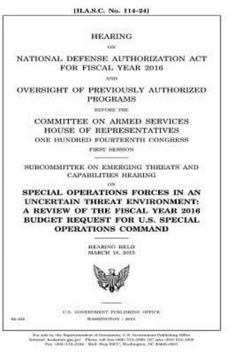 Hearing on National Defense Authorization Act for Fiscal Year 2016 and ...