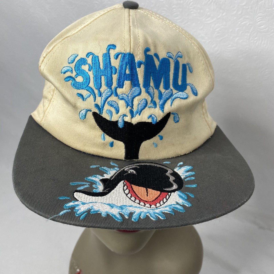 Vintage 1992 Sea World Shamu The Killer Whale Snapback Hat USA ...
