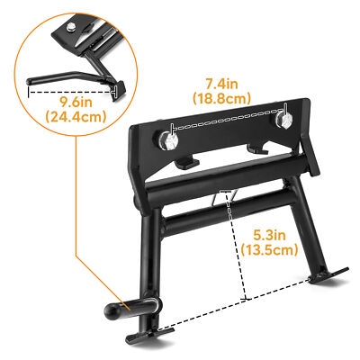 For Harley 1980-2008 Touring Non-Adjustable Upright Center Stand Side ...