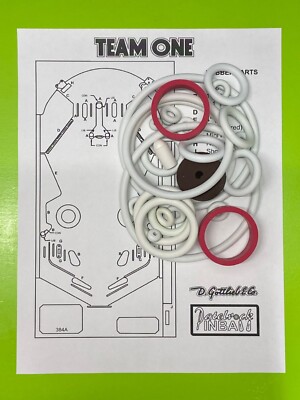 1977 Gottlieb Team One Pinball Machine Rubber Ring Kit | eBay
