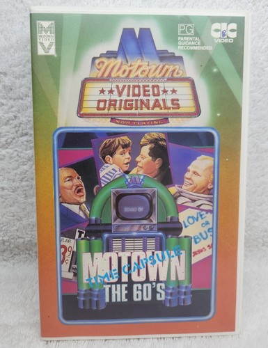 MOTOWN the 60's, Time Capsule - VIDEO ORGINALS RARE CIC Video VHS 1986 ...