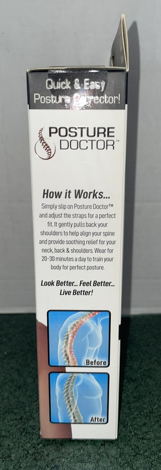 Posture Doctor Copper Infused Posture Corrector Neck Back Shoulder New ...