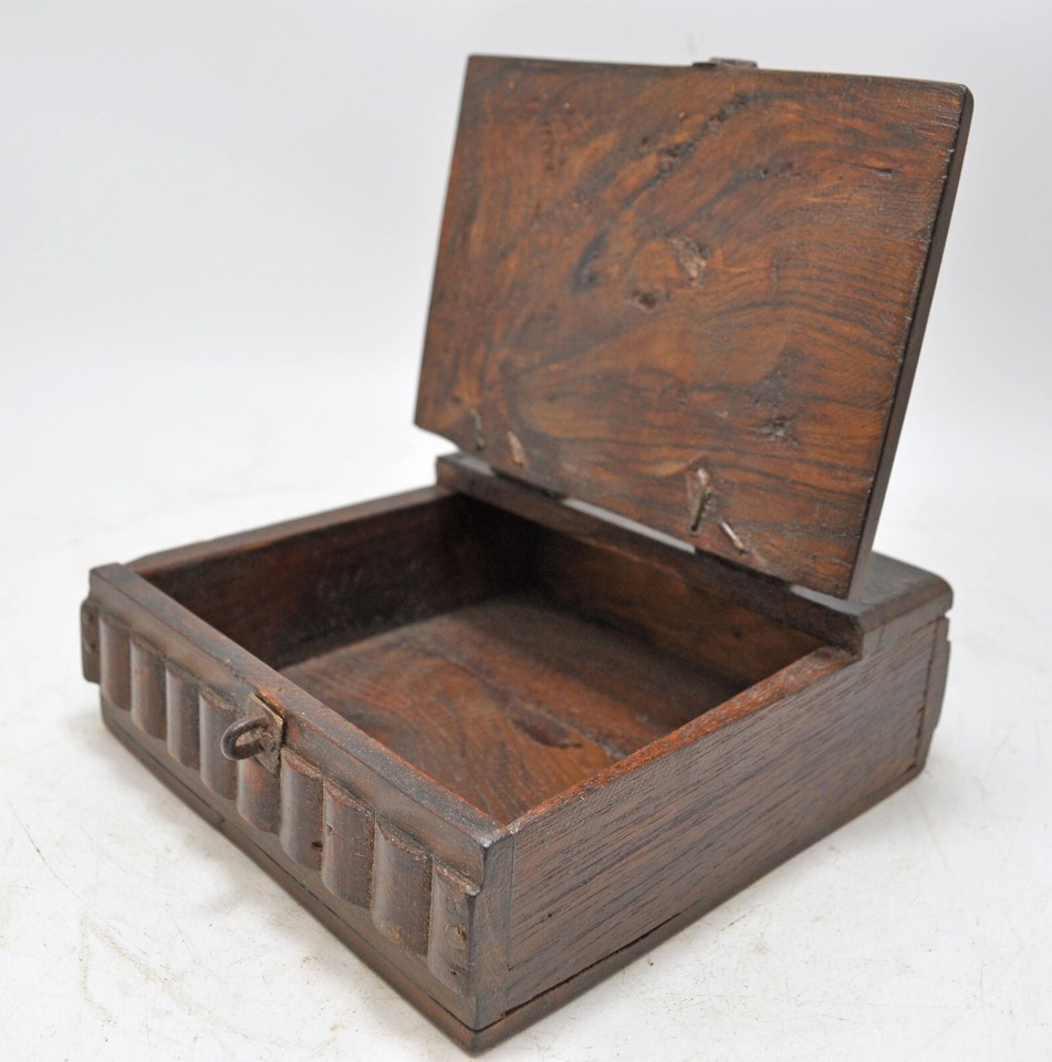 Antique Wooden Storage Box Original Old Hand Crafted | eBay