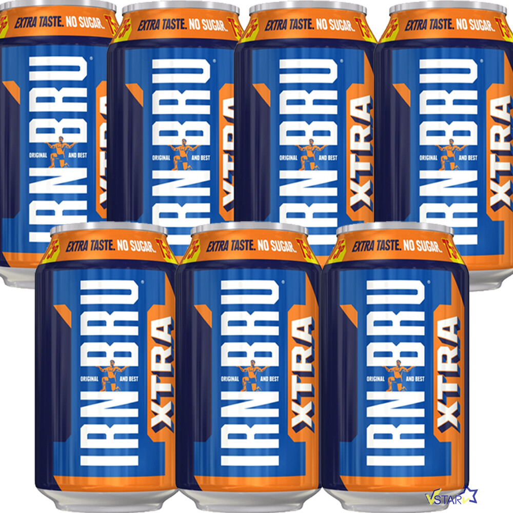 IRN-BRU Xtra,Wild Berry Slush,Raspberry Ripple,Soft Drink No Sugar ...