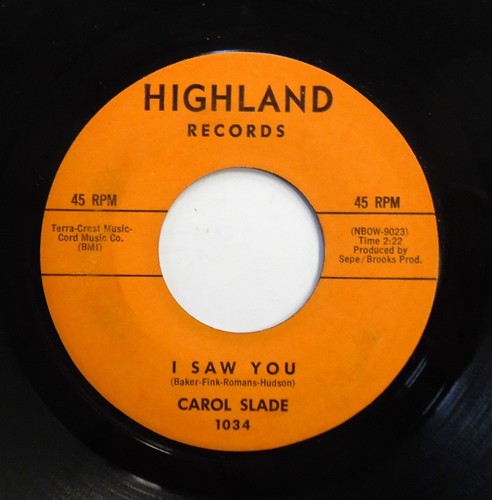 Carol Slade & Grp 45 I Scie Vous / Wanna Savoir Droit Now Highland ...