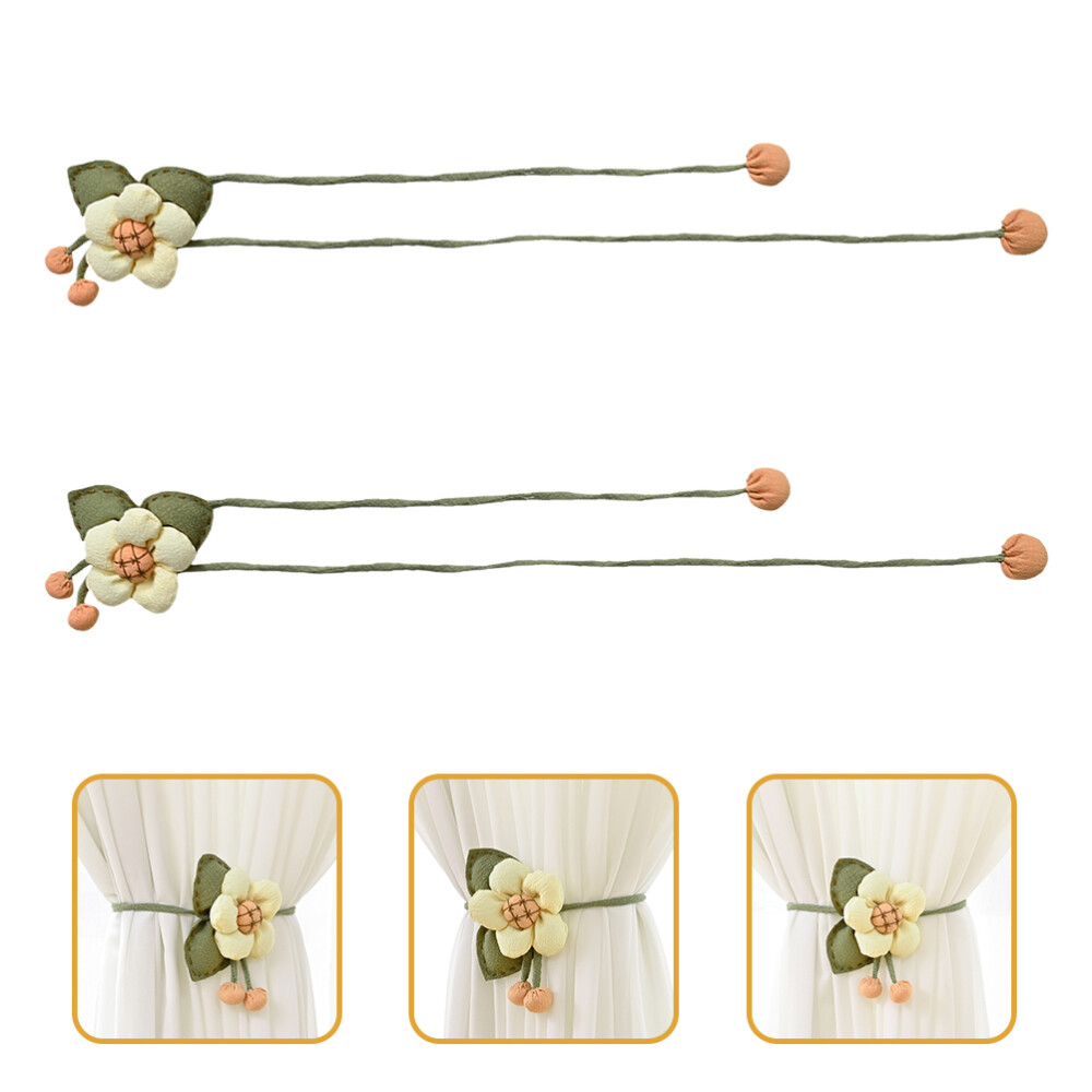 2pcs Curtain Decorative Tieback Curtain Drapes Tieback Binding Ropes ...