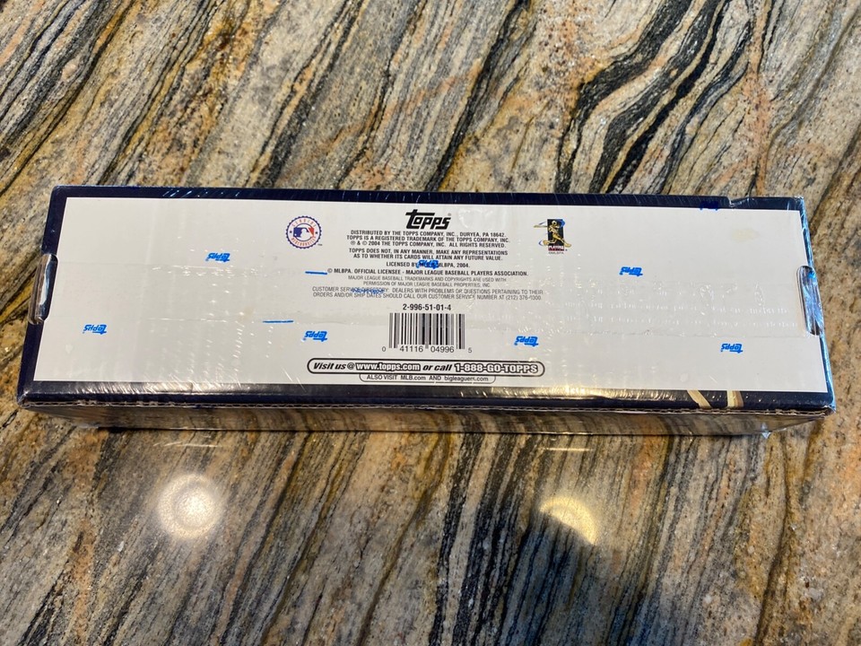 2004 TOPPS BASEBALL COMPLETE FACTORY SEALED SET! 732 CARDS + 5 CARD ...