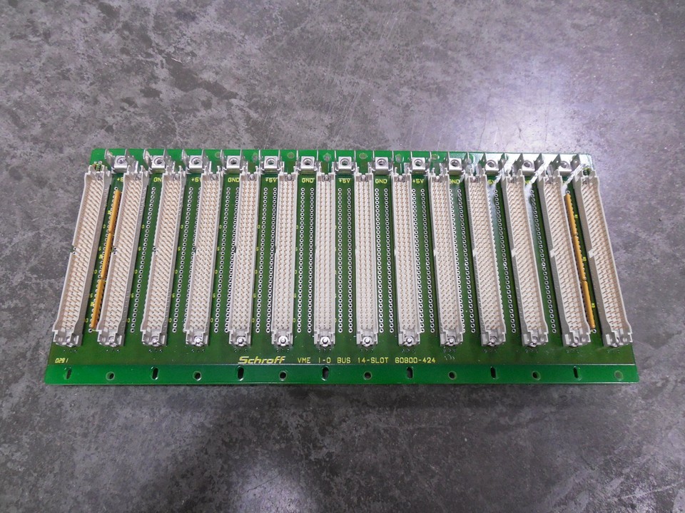USED Schroff 60800-424 14 Slot VME I/O Bus Backplane Board | eBay